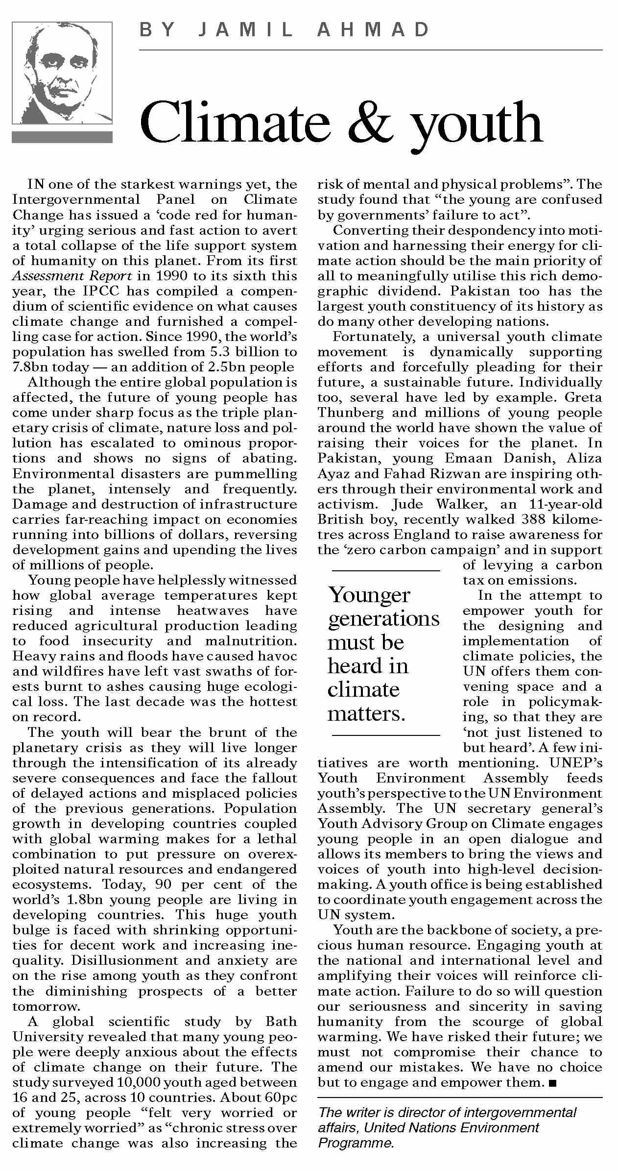 Dawn ePaper Oct 17 2021 Climate Youth