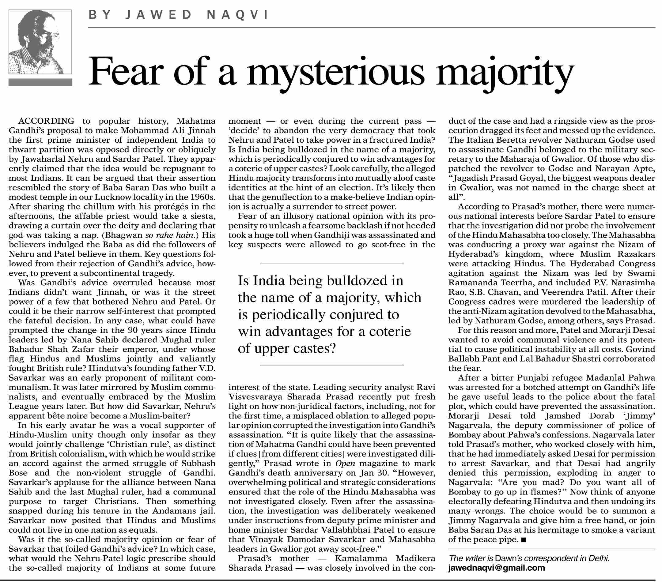 Dawn ePaper Feb 22 2022 Fear Of A Mysterious Majority