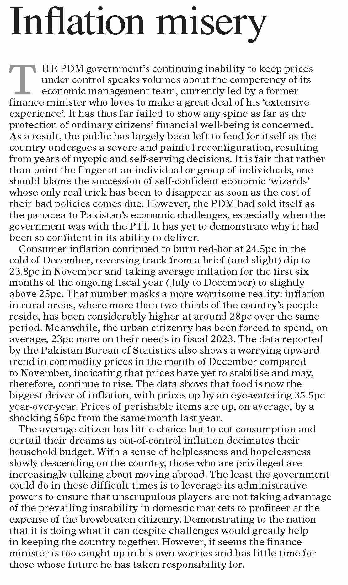 Dawn-ePaper | Jan 04, 2023 | Inflation misery