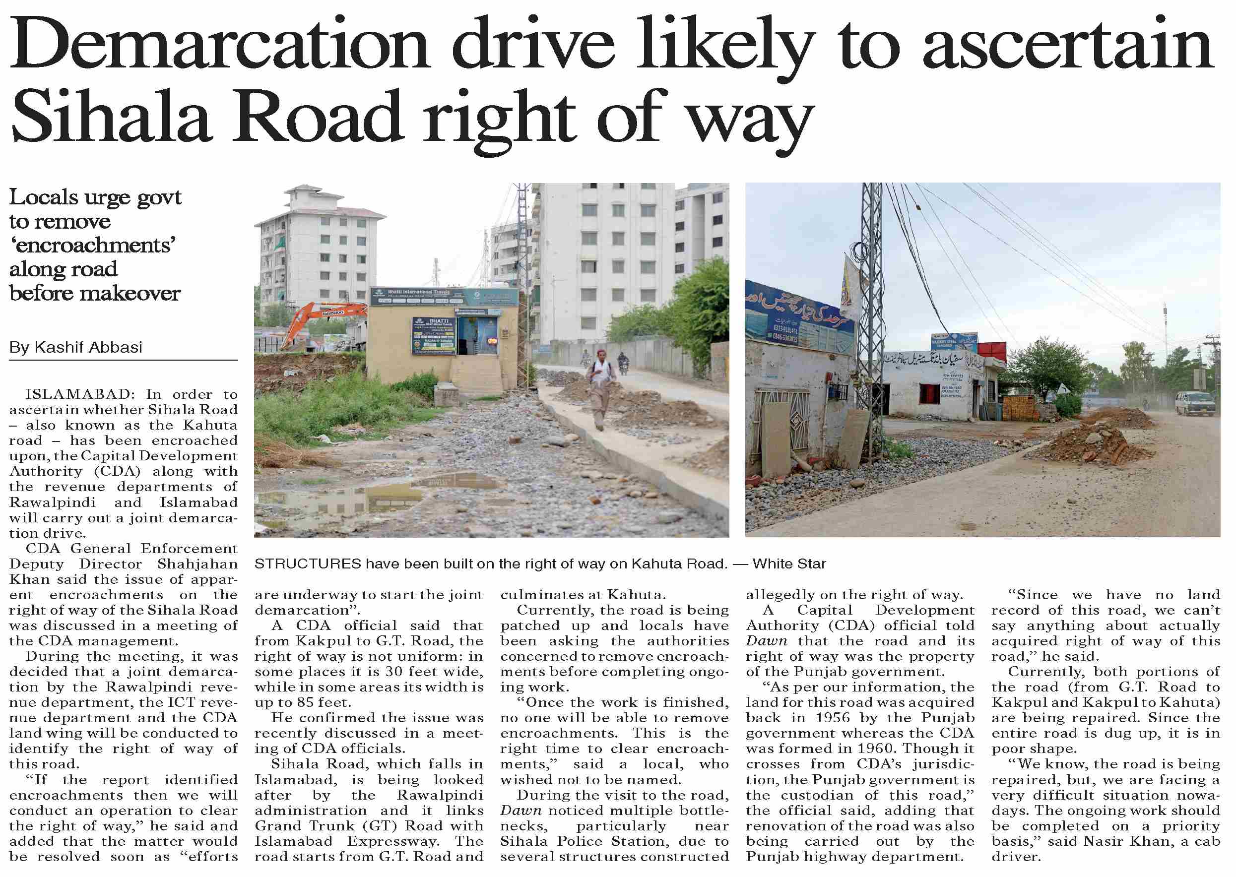Dawn-ePaper | Jul 10, 2023 | Demarcation drive likely to ascertain ...