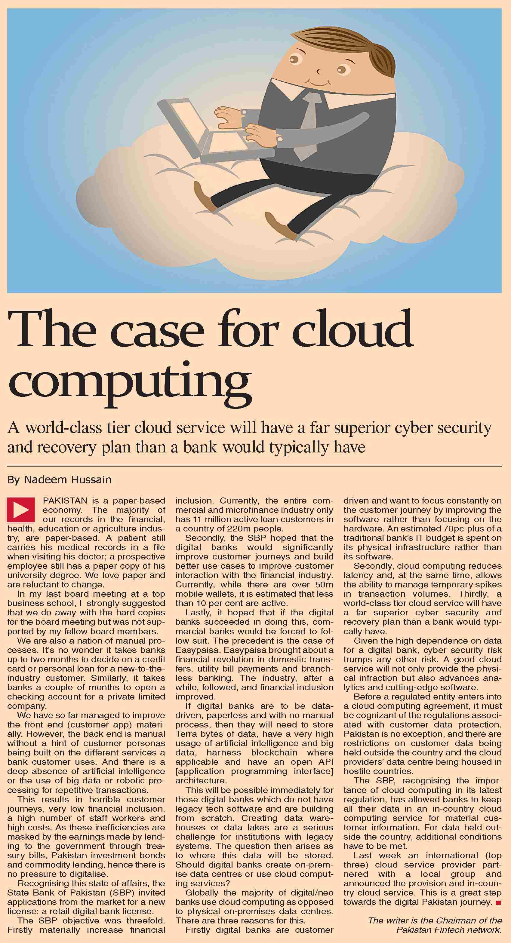Dawn-ePaper | Jul 24, 2023 | The case for cloud computing