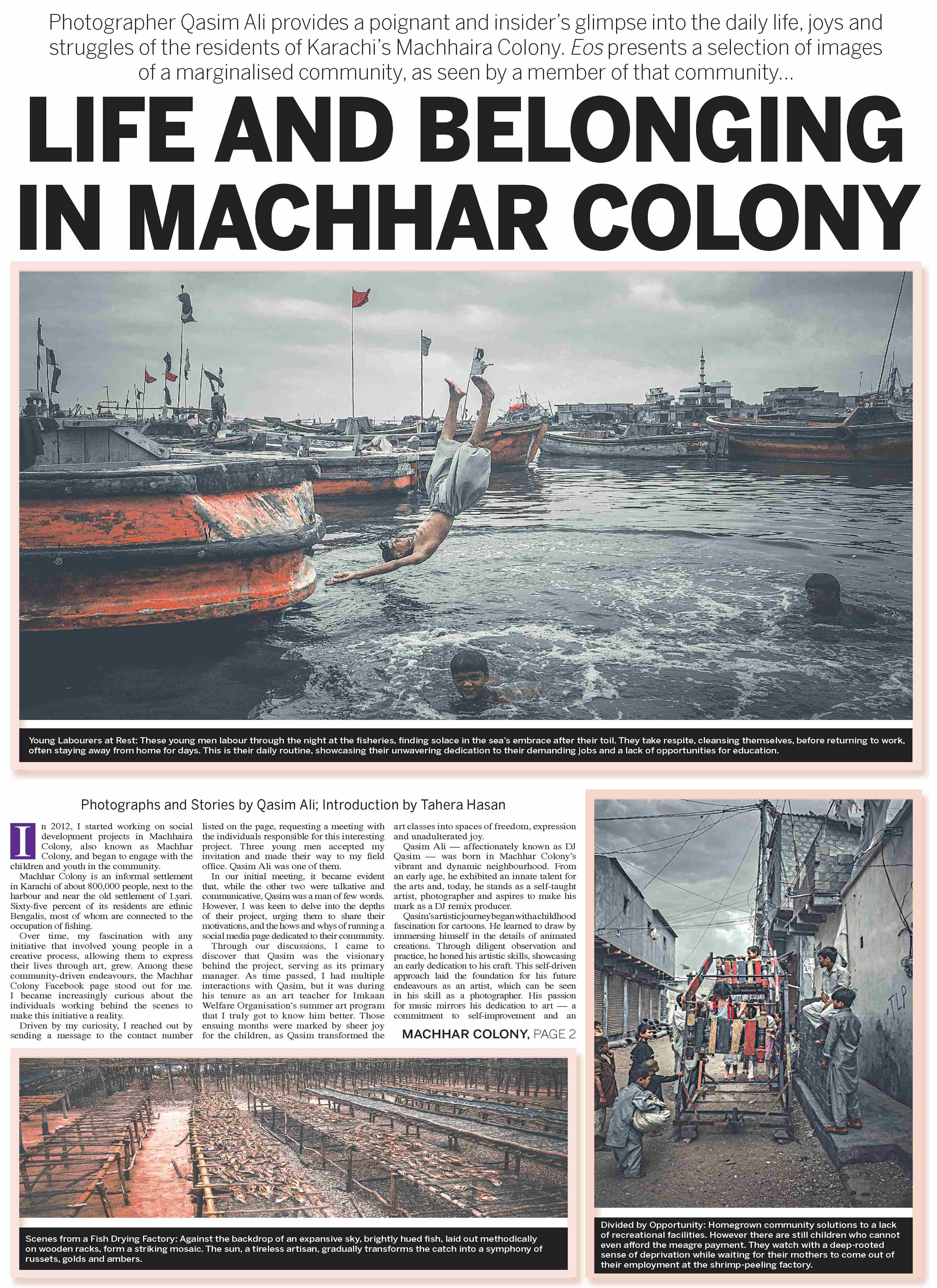 Dawn-ePaper | Sep 24, 2023 | LIFE AND BELONGING IN MACHHAR COLONY