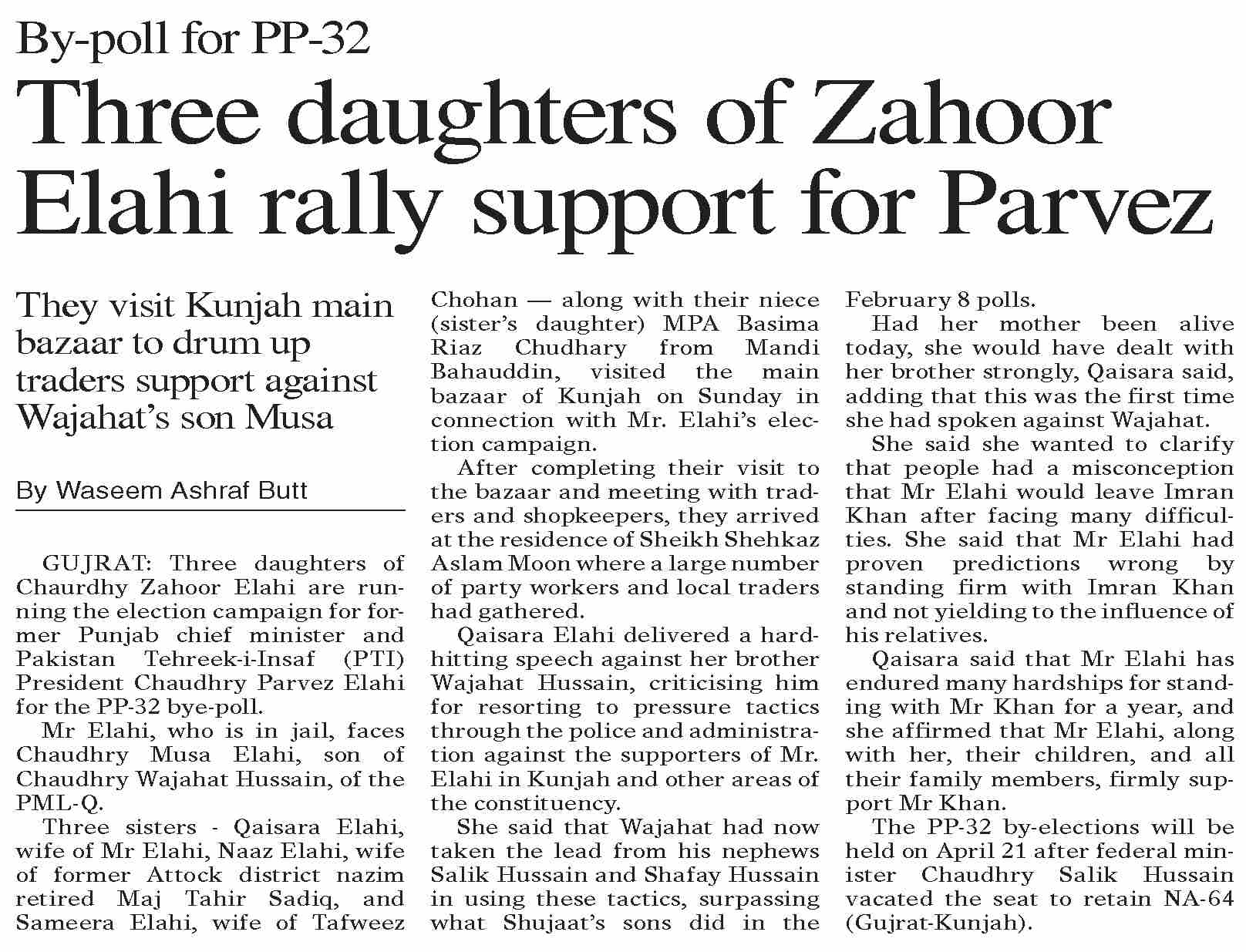 Dawn-ePaper | Apr 15, 2024 | By-poll for PP-32 Three daughters of ... Dawn-ePaper | Apr 15, 2024 | By-poll for PP-32 Three daughters of ...