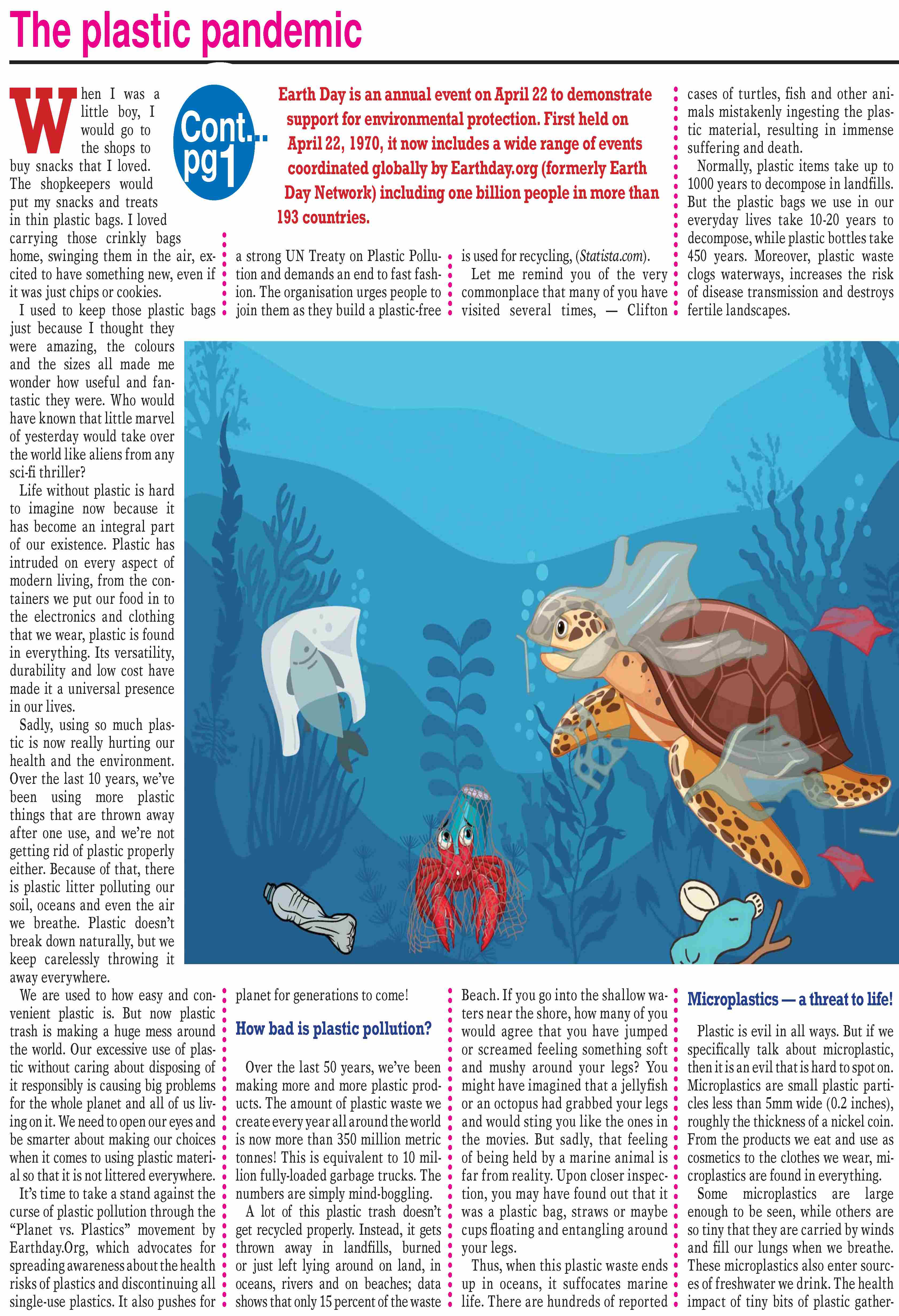 Dawn-ePaper | Apr 20, 2024 | The plastic pandemic