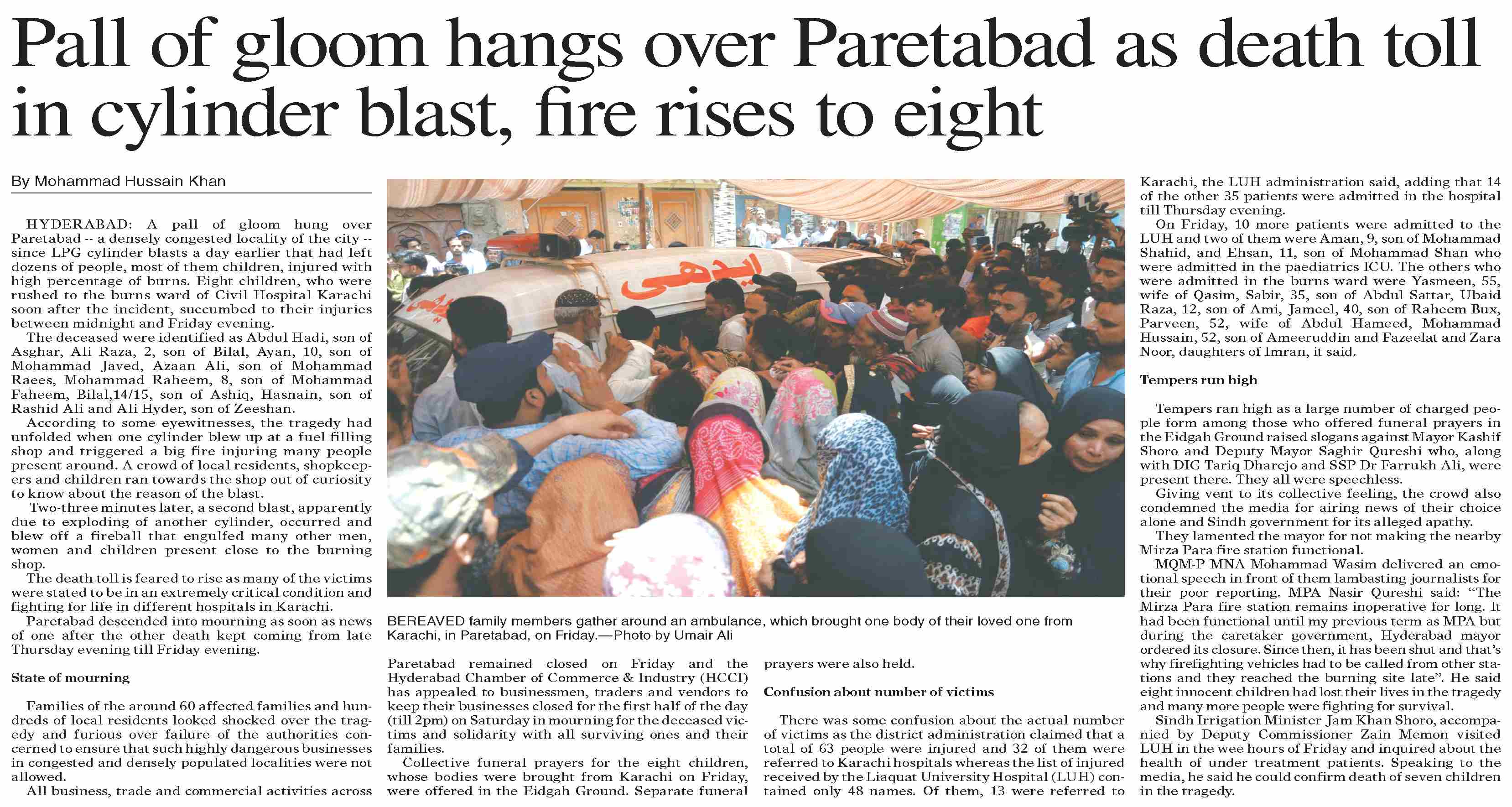 Dawn-ePaper | Jun 01, 2024 | Pall of gloom hangs over Paretabad as ...