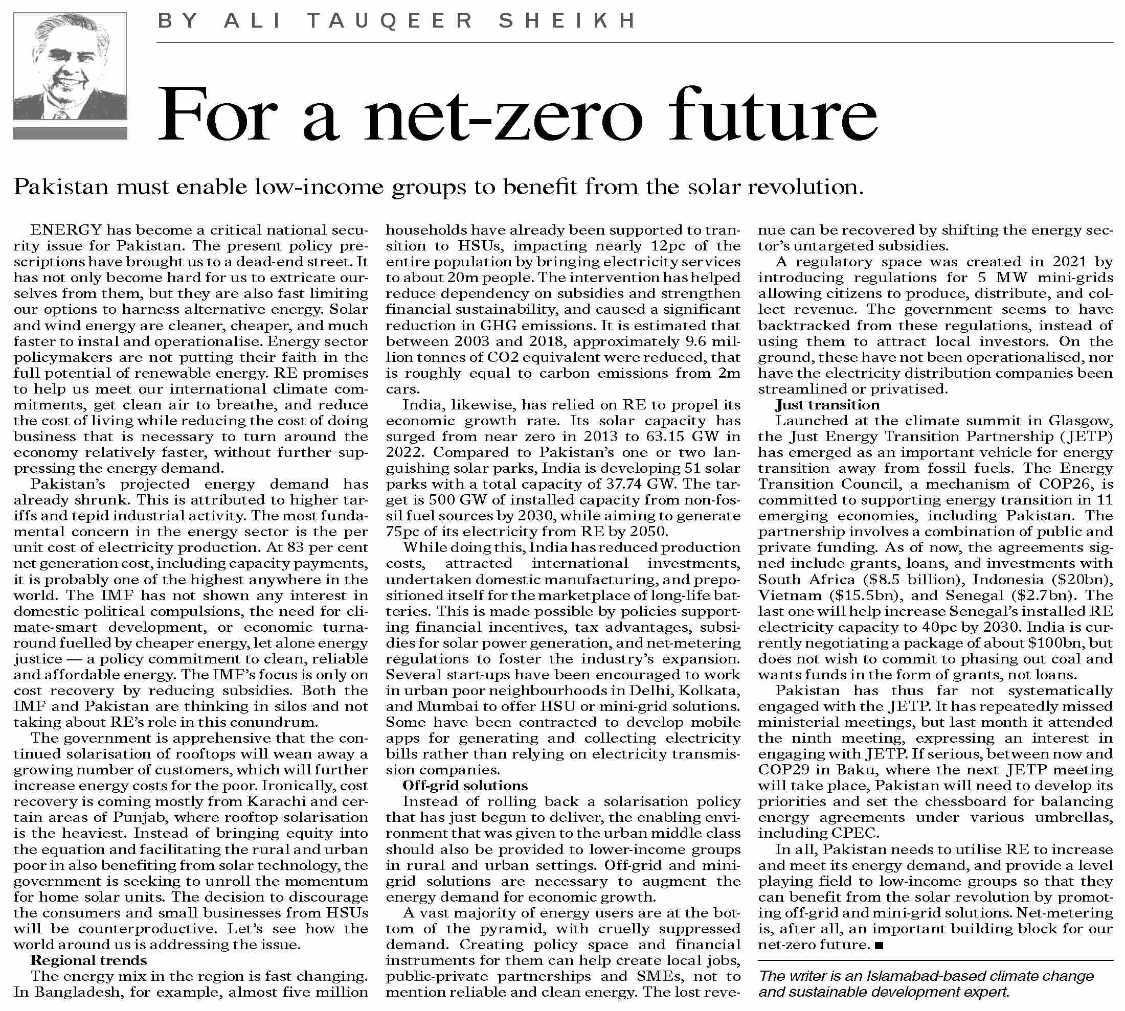 Dawn-ePaper | Jun 06, 2024 | For a net-zero future