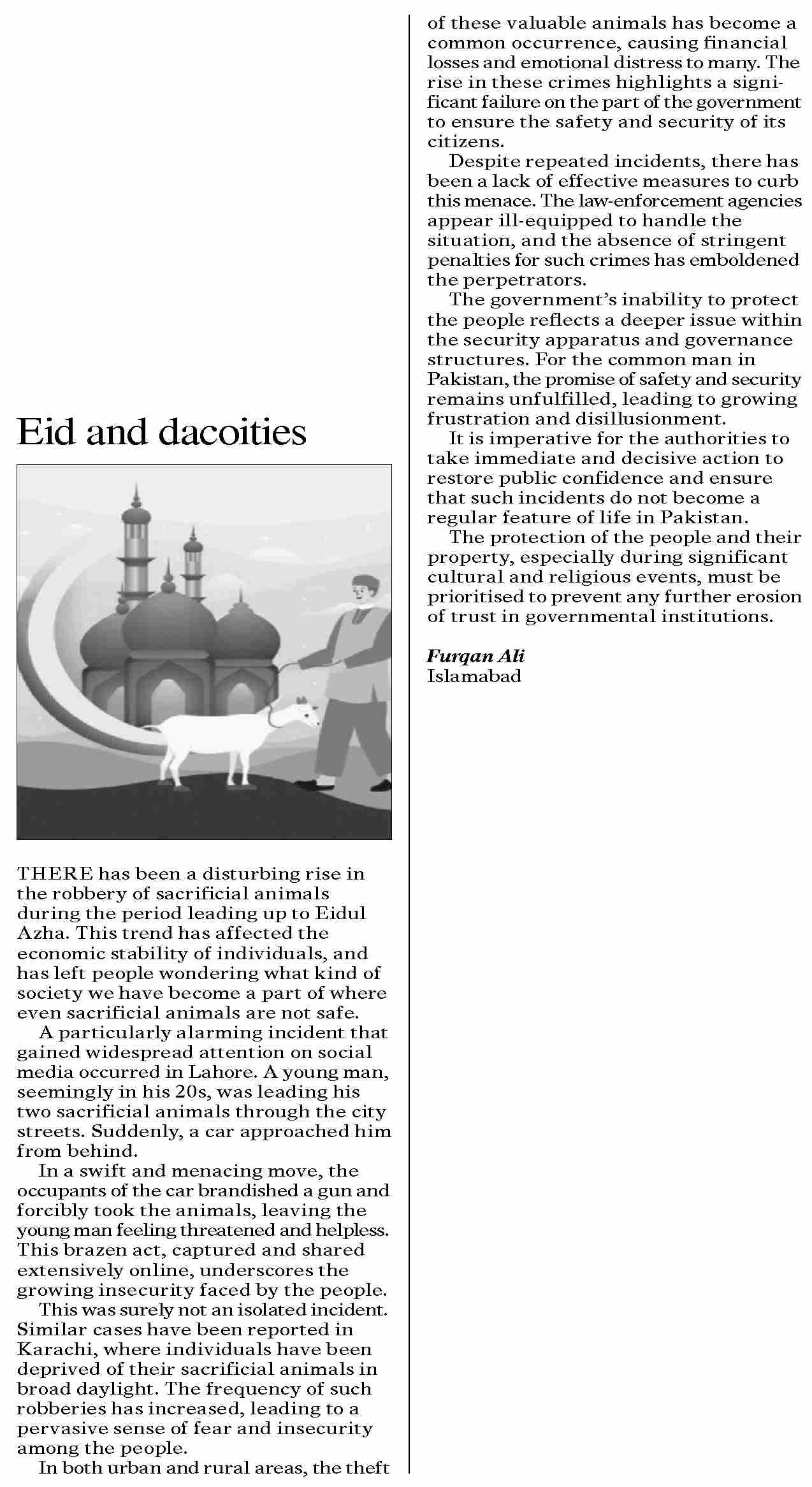 Dawn-ePaper | Jun 08, 2024 | Eid and dacoities