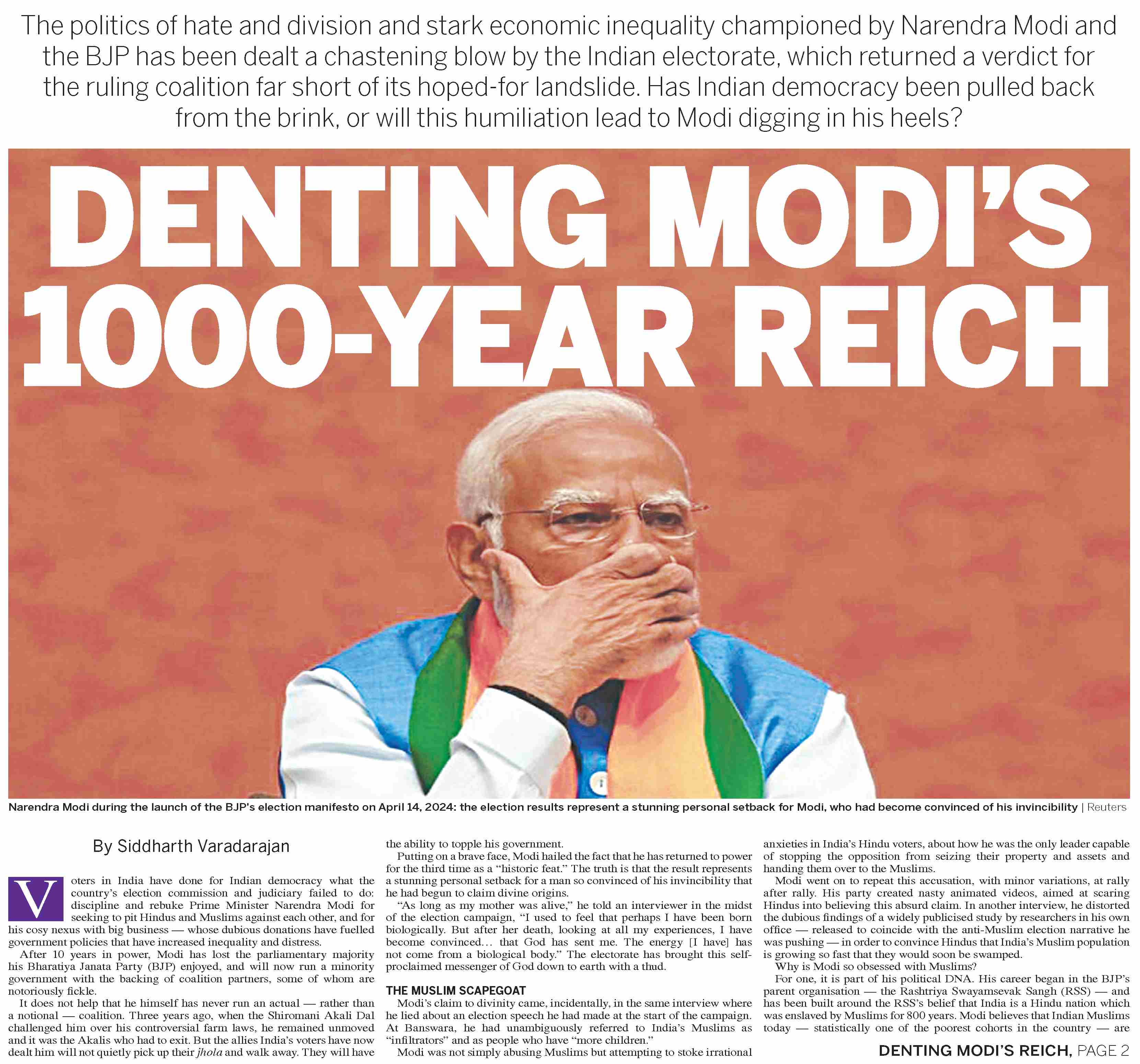Dawn-ePaper | Jun 16, 2024 | Denting Modi’s 1000-Year Reich