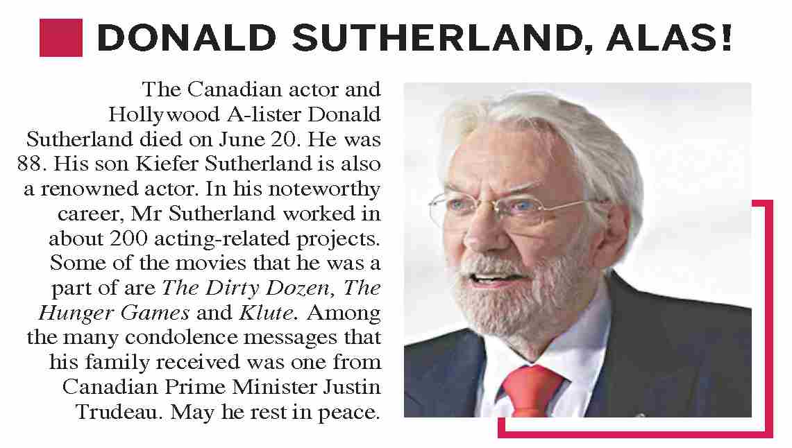 Dawn-ePaper | Jun 30, 2024 | DONALD SUTHERLAND, ALAS!