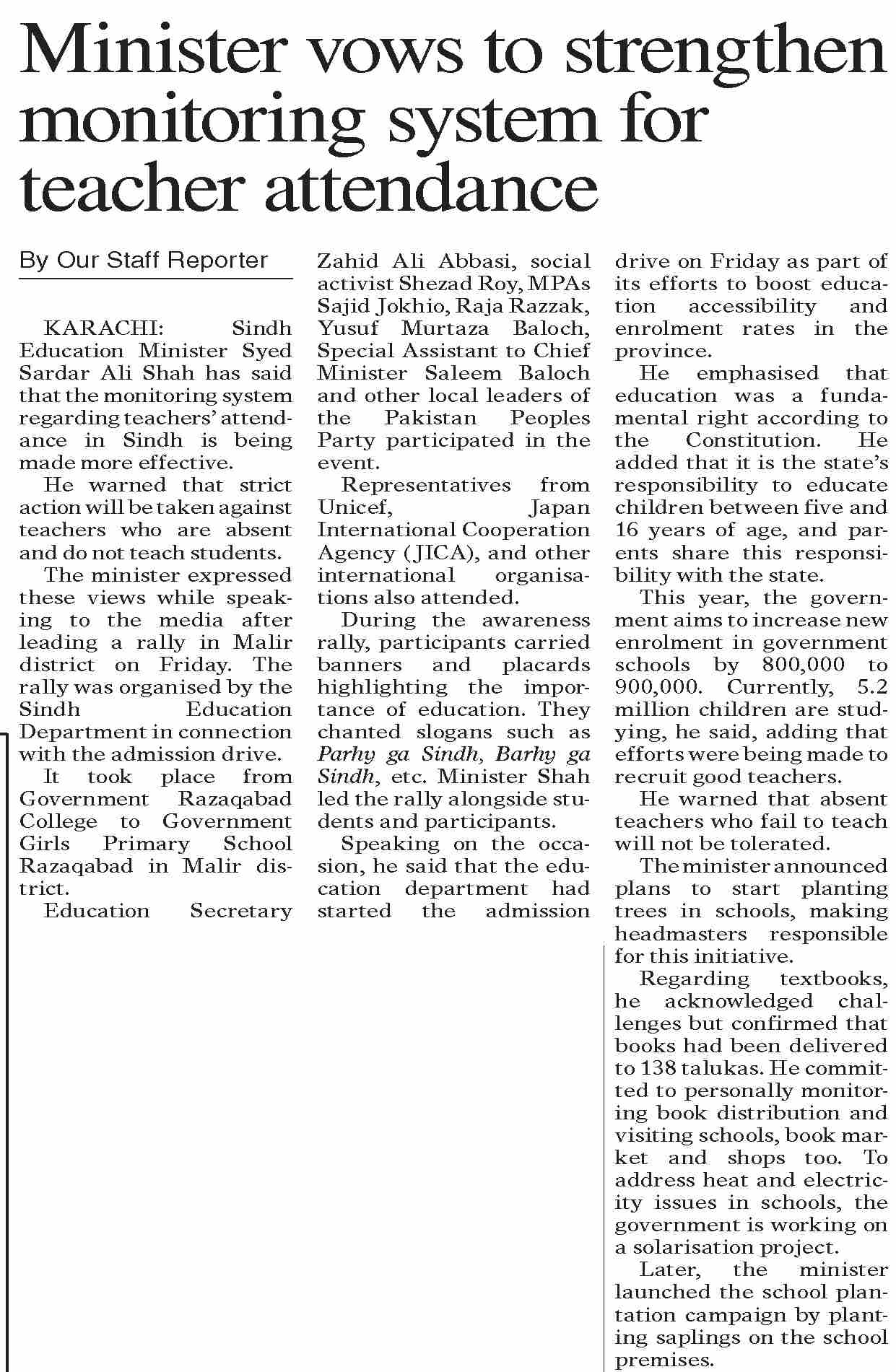 Dawn-ePaper | Aug 17, 2024 | Minister vows to strengthen monitoring ...