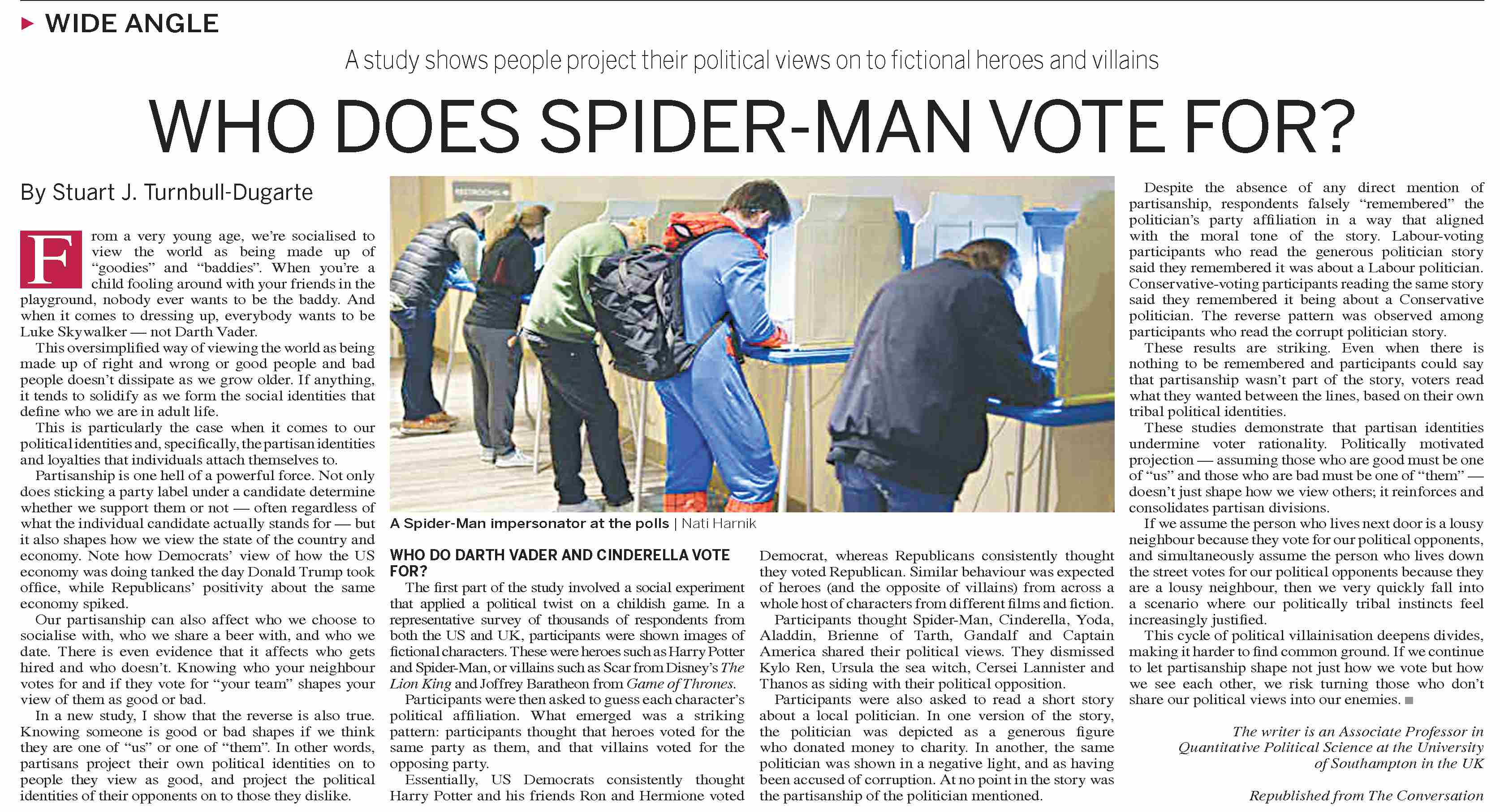 Dawn-ePaper | Mar 23, 2025 | WHO DOES SPIDER-MAN VOTE FOR?