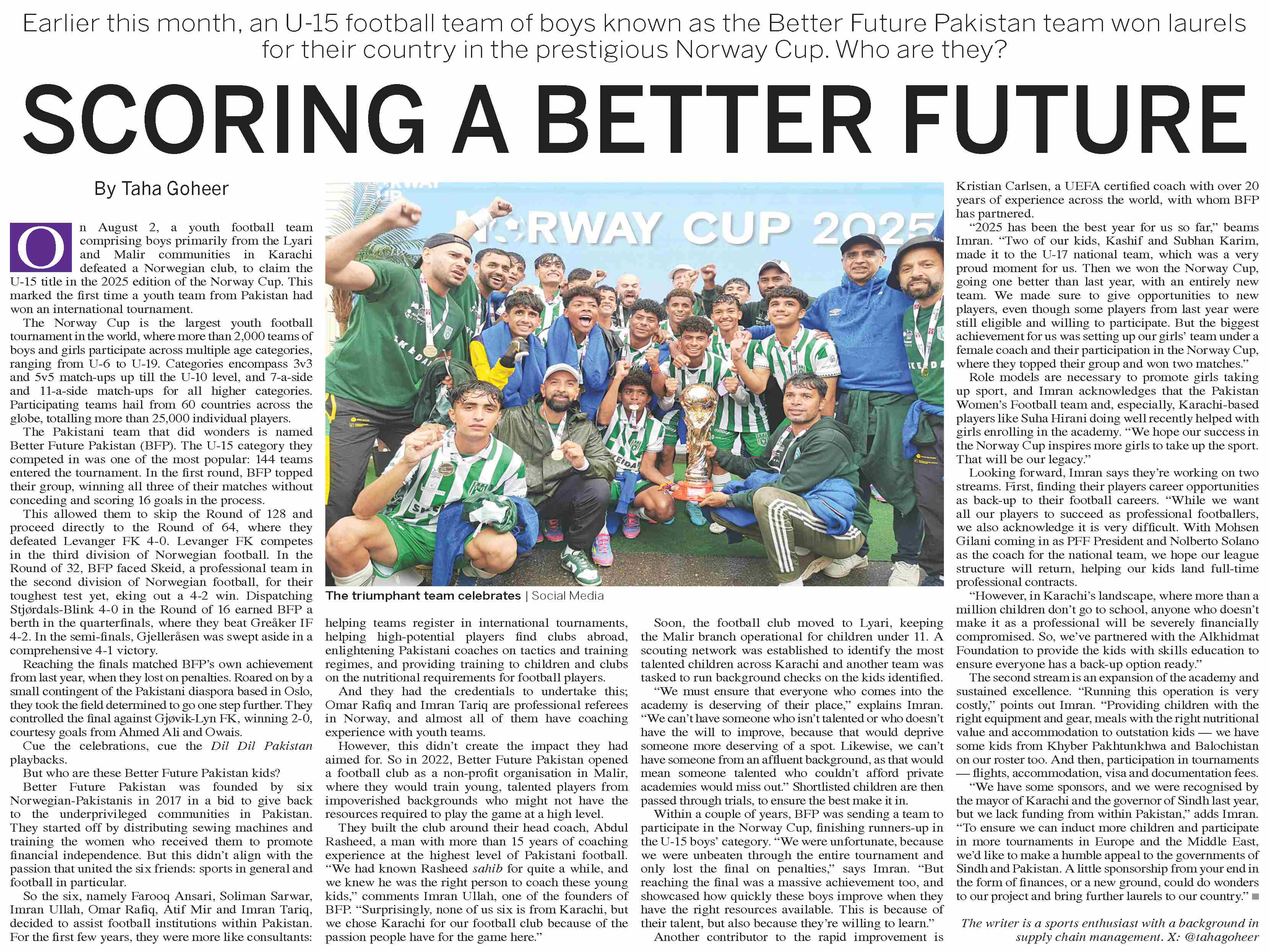 Dawn-ePaper | Aug 17, 2025 | SCORING A BETTER FUTURE