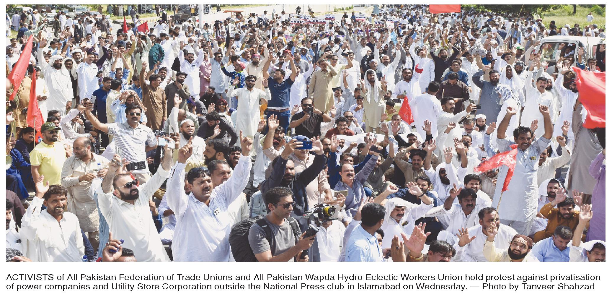 Dawn-ePaper | Sep 18, 2025 | Wapda employees protest privatisation plan