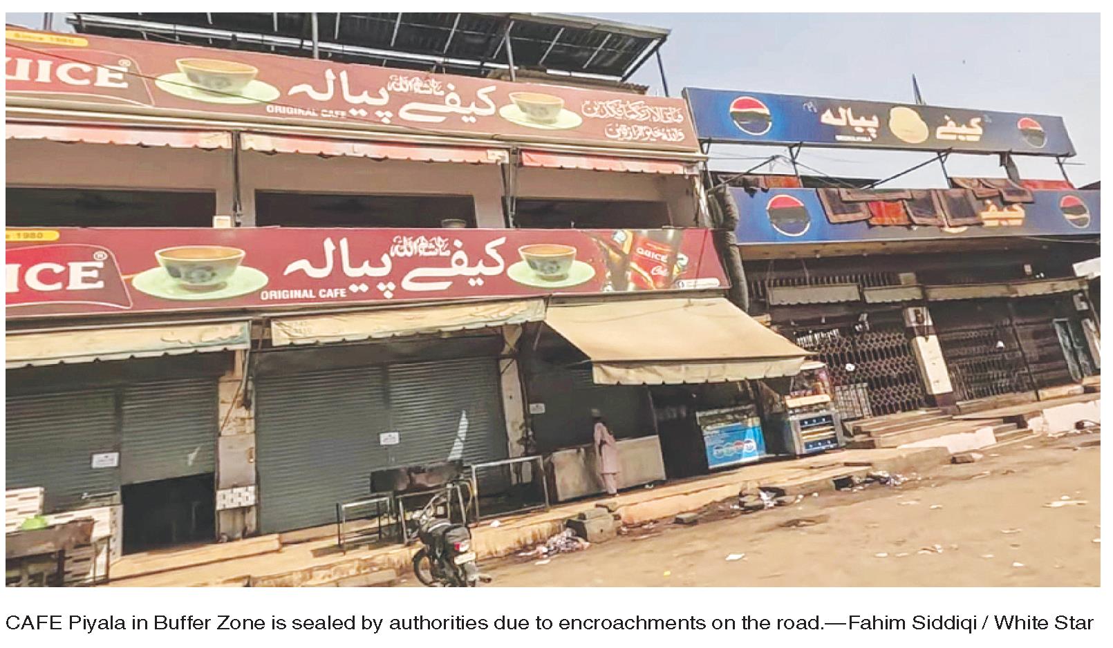 Dawn-ePaper | Nov 15, 2025 | No chairs, tables of eateries on walkways along major roads