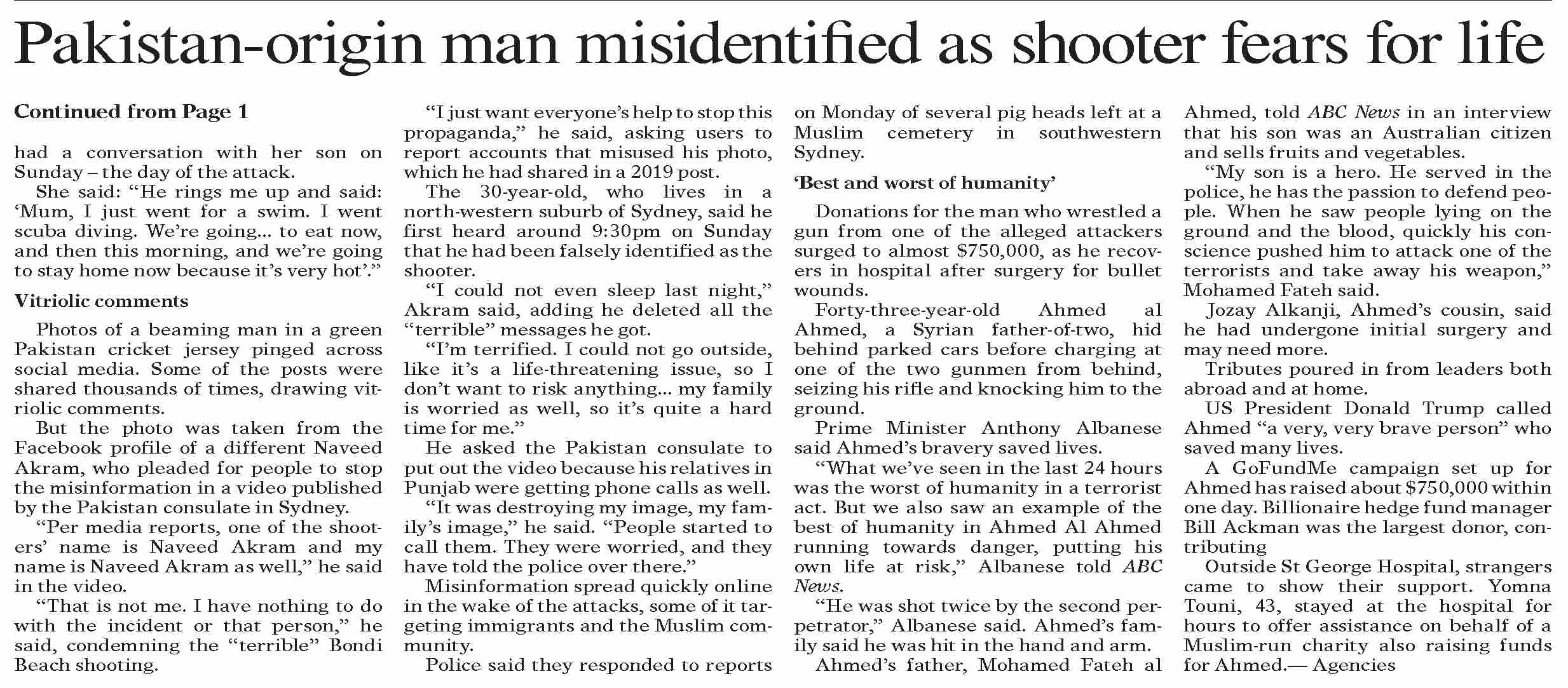 Dawn-ePaper | Dec 16, 2025 | Pakistan-origin man misidentified as ...