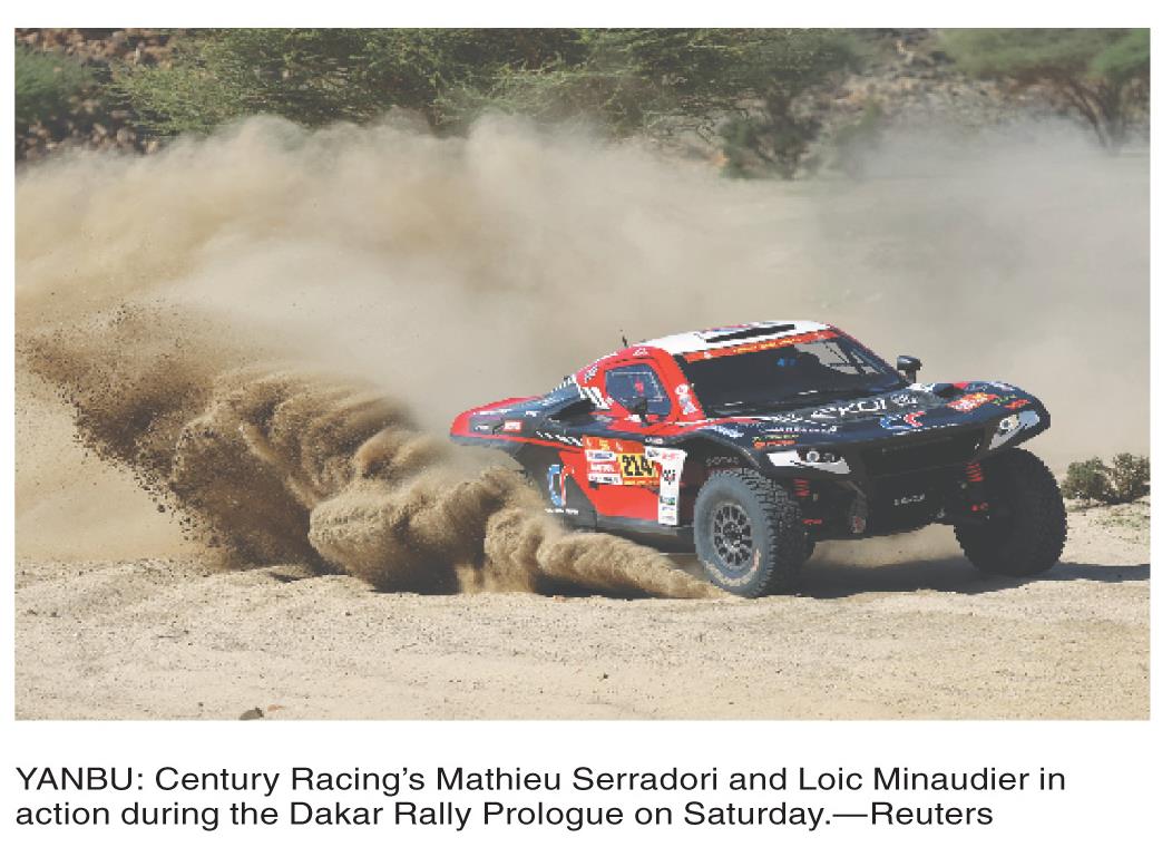 Dawn-ePaper | Jan 04, 2026 | Bike rookie Canet enjoys dream Dakar start