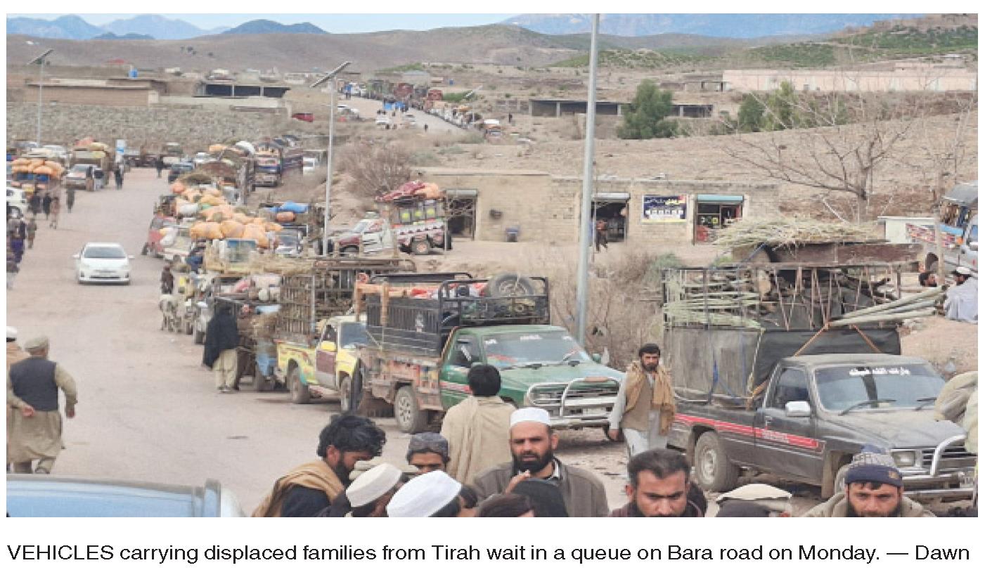 Dawn-ePaper | Jan 13, 2026 | Displaced Zakhakhels block road to seek ...