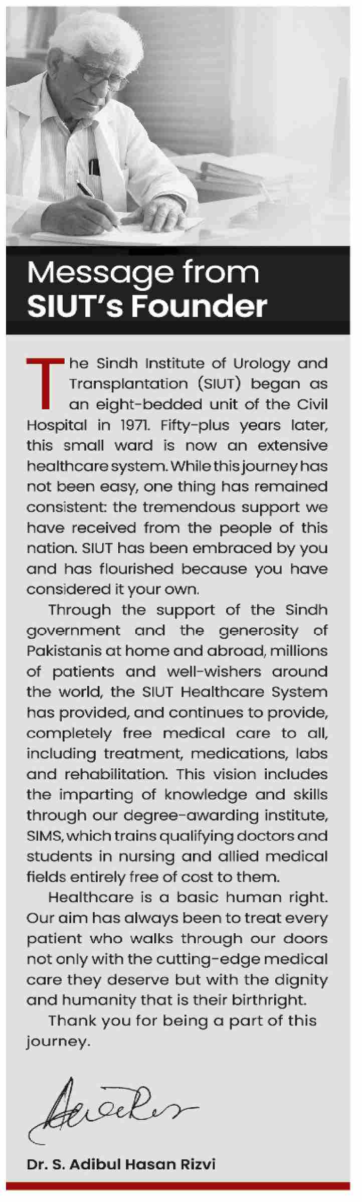 Dawn-ePaper | Feb 16, 2026 | Message from SIUT`s Founder