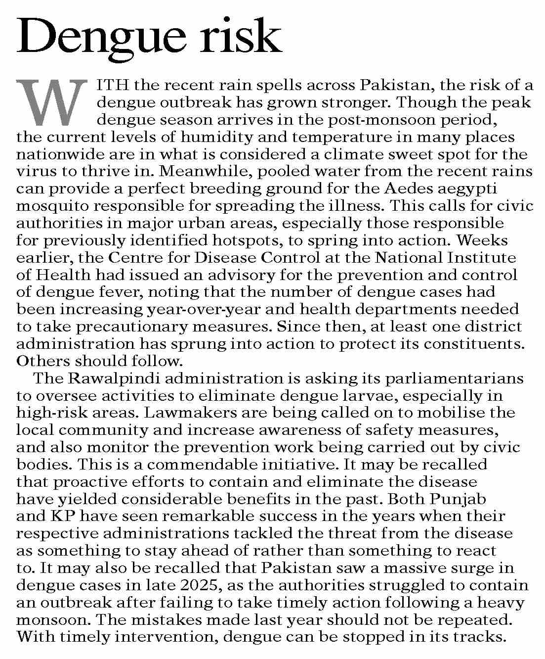 Dawn-ePaper | Apr 04, 2026 | Dengue risk
